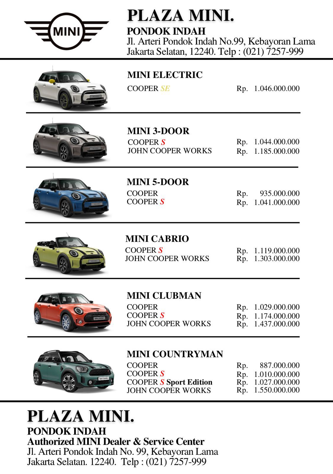 Pricelist Terbaru Mini Cooper Jakarta April 2024 MINI COOPER Pricelist Terbaru Mini Cooper Jakarta April 2024 MINI COOPER